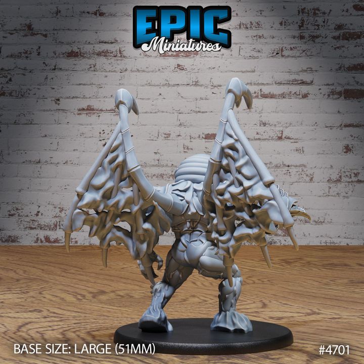 3D Printable Wasp Hive Golem Set / Giant Winged Beast / Insect Beast / Evil Humanoid Monster ...